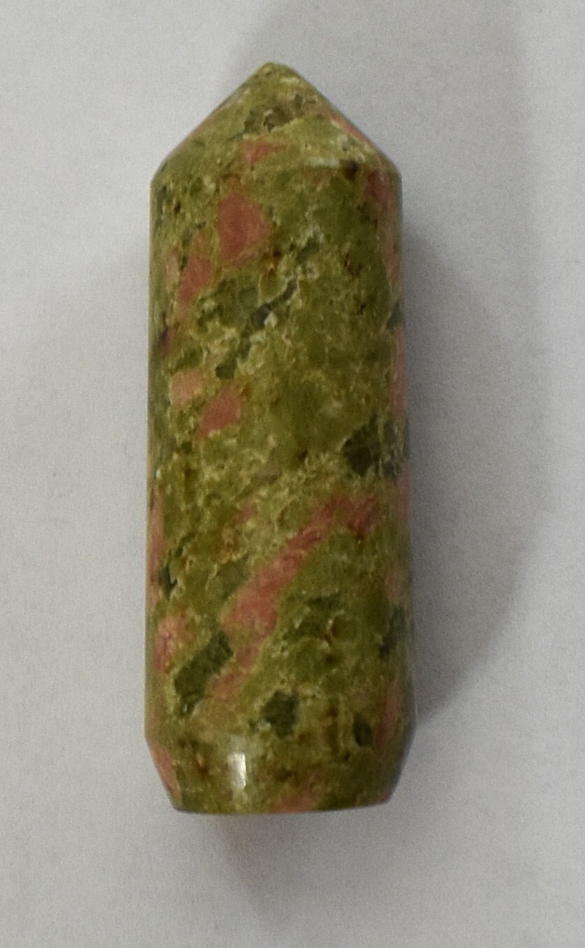 Unakite Tower Natural Green Pink North Carolina USA Olivine Crystals ...