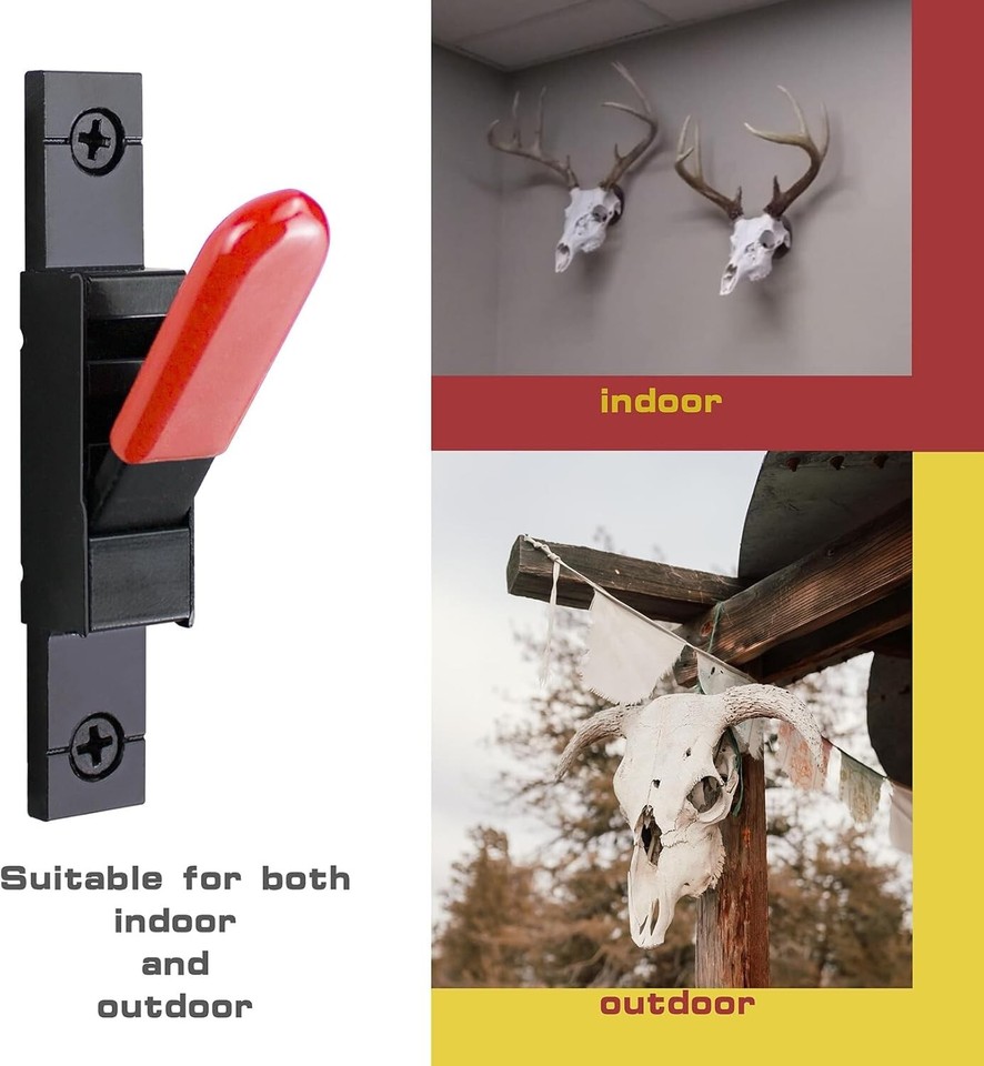 6 Pcs or 12 Adjustable European Mount Skull Hanger Deer Skull Mount ...