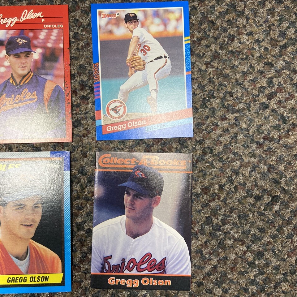 Greg Olson Baseball 8 card lot 1989 Topps Donruss Rookie 1990s Topps ...