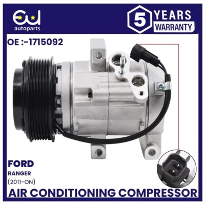 AIR CON AC COMPRESSOR PUMP FOR FORD RANGER TKE TDCi 2.2 3.2 DIESEL 2011 ...