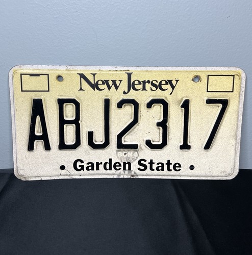 New Jersey Garden State Yellow License Plate #ABJ2317 NJ Local Home ...