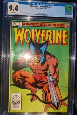 Wolverine Limited Series 1st Solo #4 9.4 Direct Edition Logan X-Men ...
