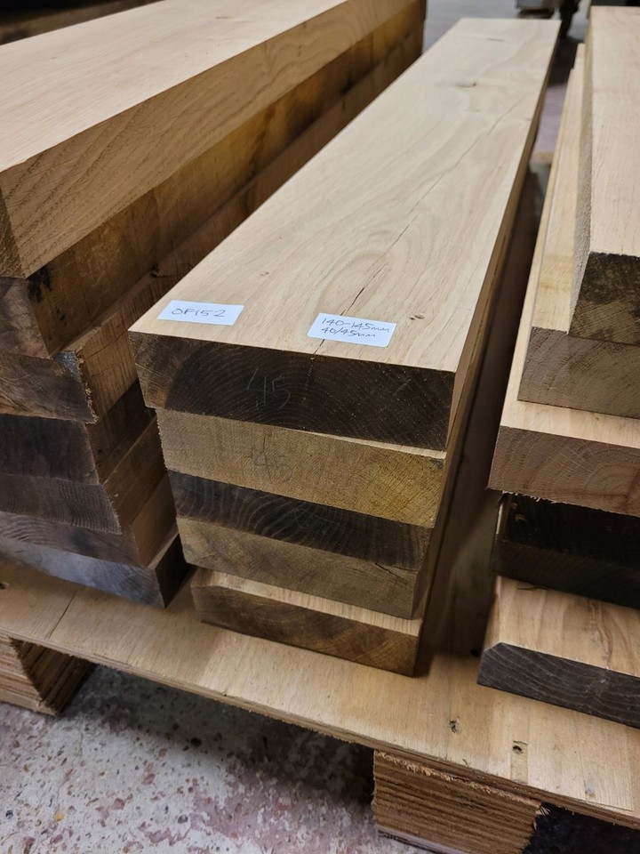 Oak boards , Air Dried Oak , Rustic, Planed Solid Oak , 40-45mm Thick (OF152) | eBay UK