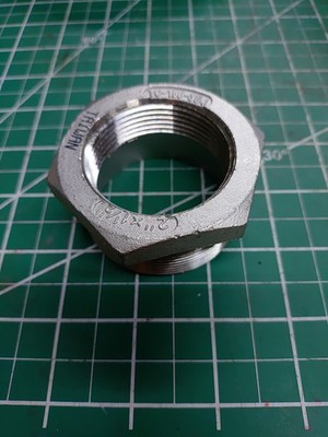 304 Stainless Steel Hex Pipe Reducer Male 2" NPT to Female 1-1/2" NPT ...