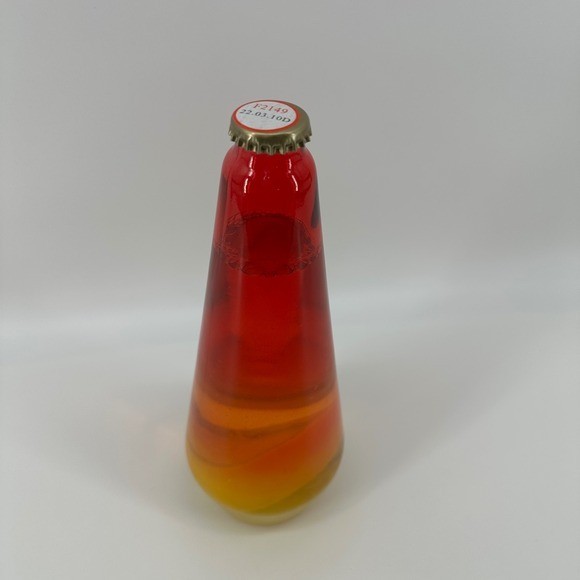 Replacement Lava Lamp Liquid Bottle Container Glass Orange Yellow 9.5 ...