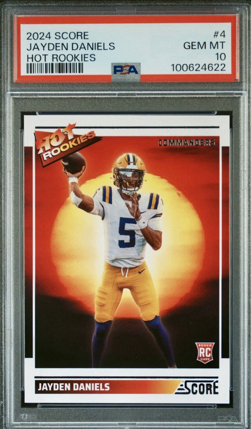 Jayden Daniels 2024 Score #4 Hot Rookies Price Guide - Sports Card Investor