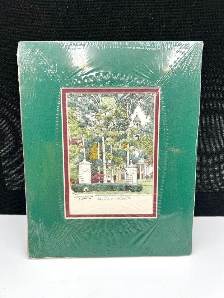 Emory University Pencil Drawing Signed 1986 Atlanta GA | eBay