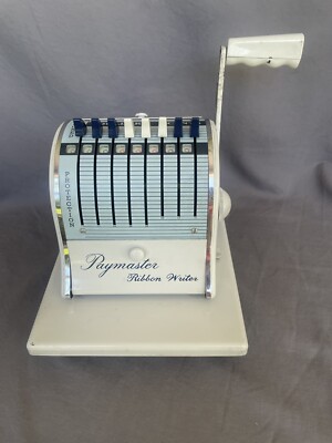 Paymaster Ribbon Check Writer Series 8000 Without Key Unlocked | eBay