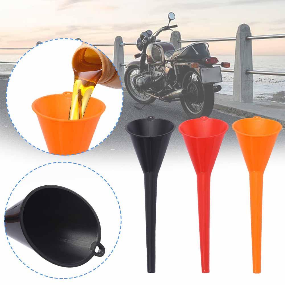 Car Long Stem Funnel Gasoline Oil Fuel Filling Tools Anti-splash Funnel ...