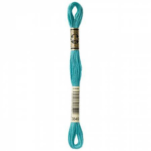 DMC Embroidery Floss Color Light Teal Green #3849 | eBay