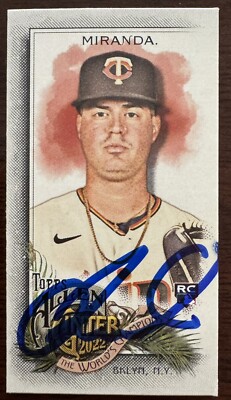 Jose Miranda Auto Signed 2022 Topps Allen & Ginter #257 Rookie Mini ...