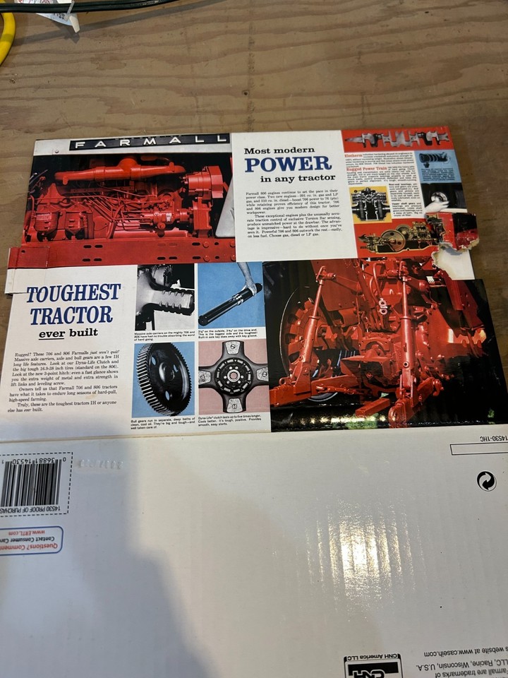 CASE IH ERTL 1:16 EMPTY BOX The Farmall 806 Precision Key Series 4 | eBay