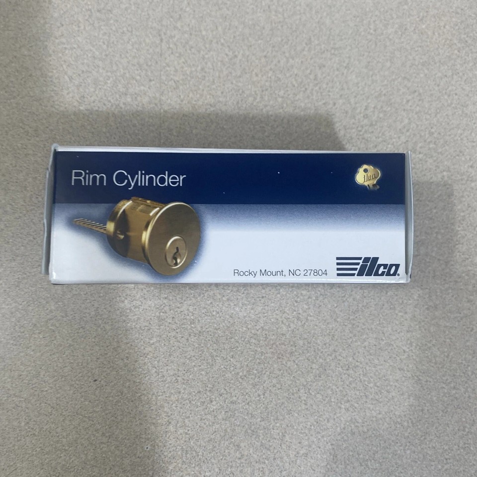 10 PACK KABA ILCO 7075FA10-03KD Brass Rim Cylinder. Length 1-1/8" Lock ...