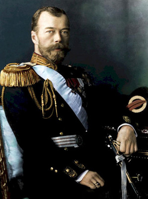 Dream-art Oil painting male portrait tsar Nicholas II seated with sword ...