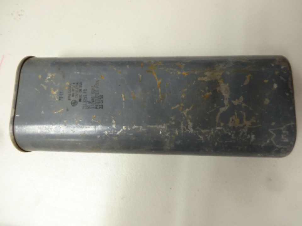 GE Motor Run Capacitor 21L3420FB 50uf; 370 VAC 60HZ 22-3758 -----"USED ...