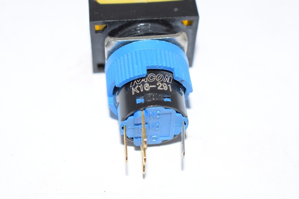 Kacon K16-291 LED Light Push Button Yellow 24VDC | eBay
