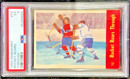 Maurice Richard Rocket Roars 1955-56 Parkhurst #72 Canadien de Montréal ...