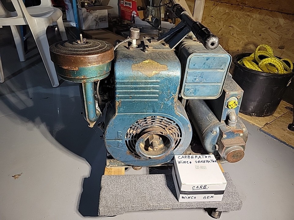 Vintage Economy Engineered WINCO F3000 gas power Generator tested works ...