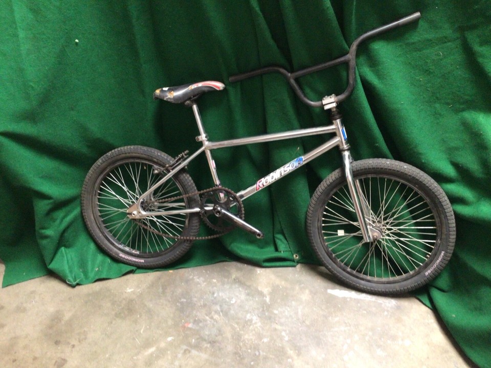 GT BMX 20” ROBINSON Chrome & Black Bike | eBay