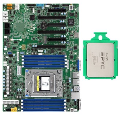 Supermicro H11SSL-i Rev 2.0 Motherboard + AMD EPYC 7702P CPU Processor ...