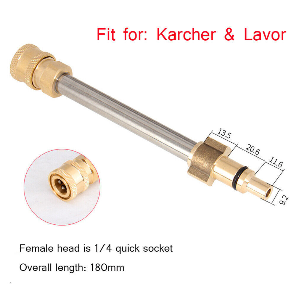 Pressure Washer Lance Adapter 1/4 Fitting For Karcher Lavor Nilfisk ...