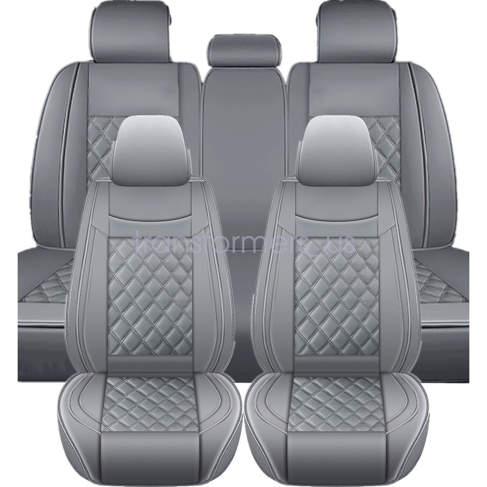 For Mitsubishi Outlander 2003-2024 Car Seat Covers Full Set Cushion PU ...