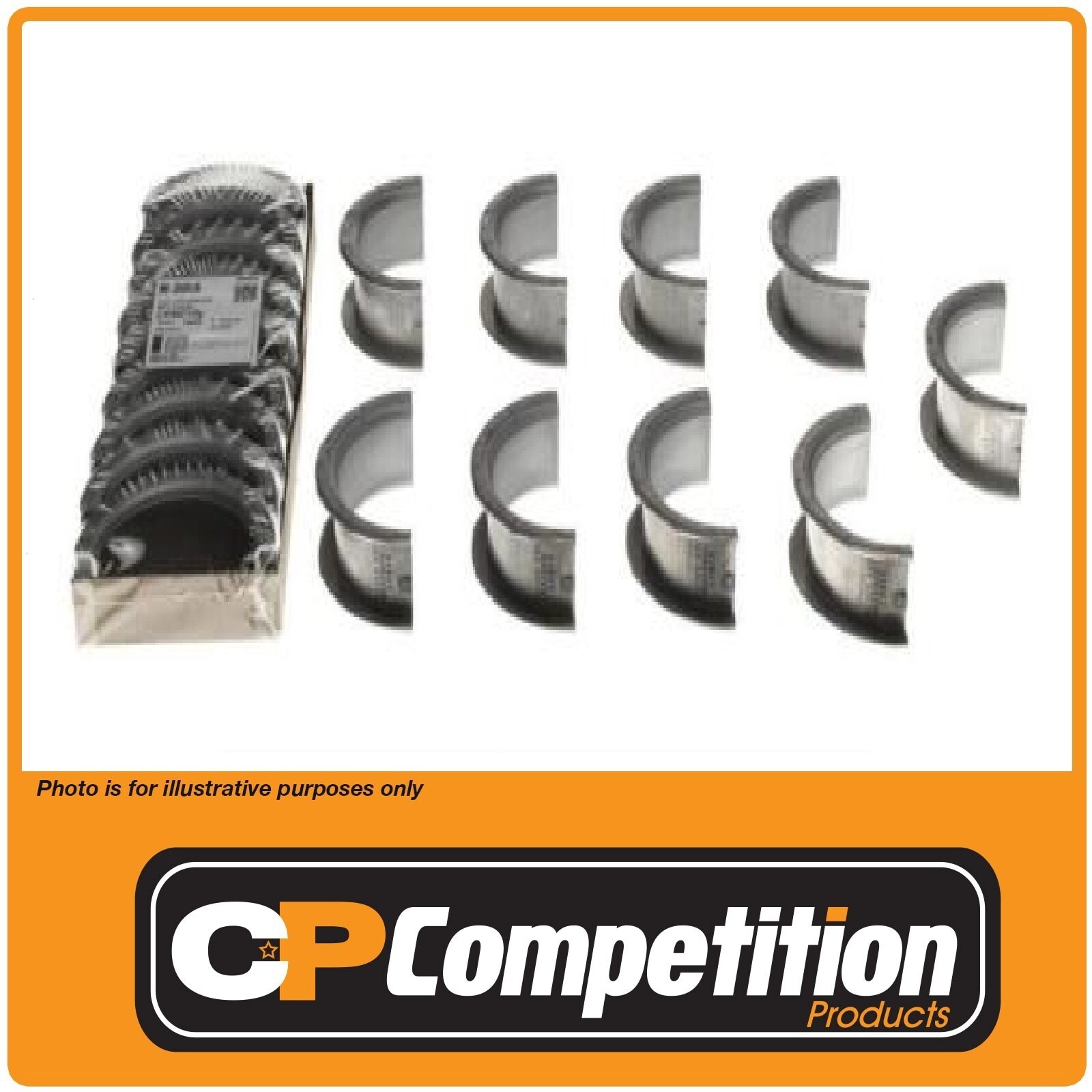 CLEVITE RACE V SERIES MAIN BEARING TRAY OF 9 LOWER FLANGE SHELL KB HEMI ...