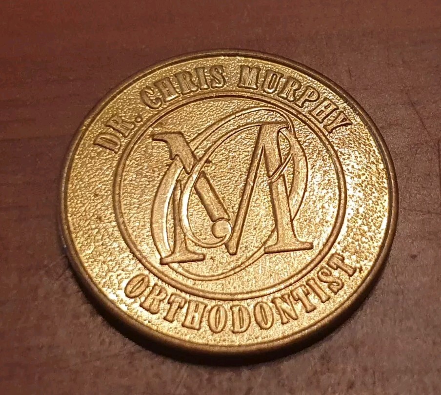 16. MEDICINE DENTAL DENTIST TOKEN ORTHODONTICS CHRIS MURPHY COIN 3 ...
