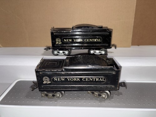 Marx 2 Scale Wedge Coal Tenders Train Freight Cars. Tilt Couplers ...
