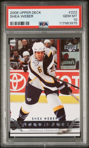 2006 Upper Deck Young Guns Shea Weber #222 PSA 10 #3975 | eBay