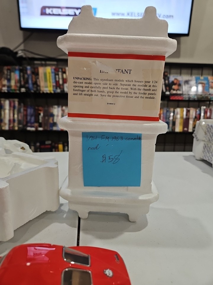 Franklin Mint 1963 Red Corvette Sting Ray 1/24 Diecast Split Window | eBay