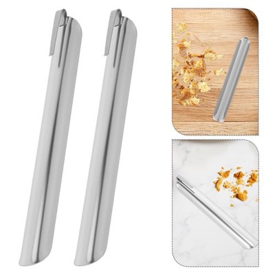 2 Pcs Stainless Steel Table Scraper Crumb Sweepers Kitchen Food Remover ...