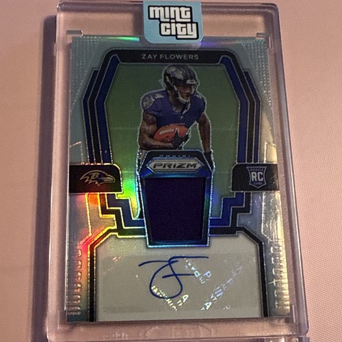 2023 Prizm Silver RPA Zay Flowers Auto /99 Ravens | eBay