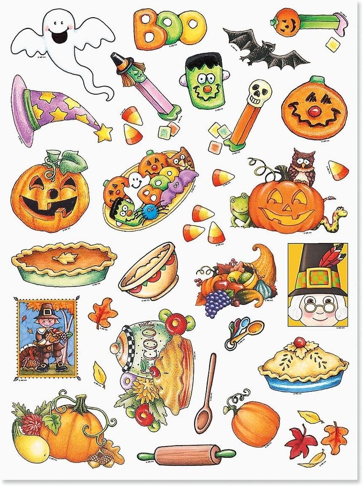 Mary Engelbreit Year-Round Holidays Sticker Variety Pack - 6 Sheets ...