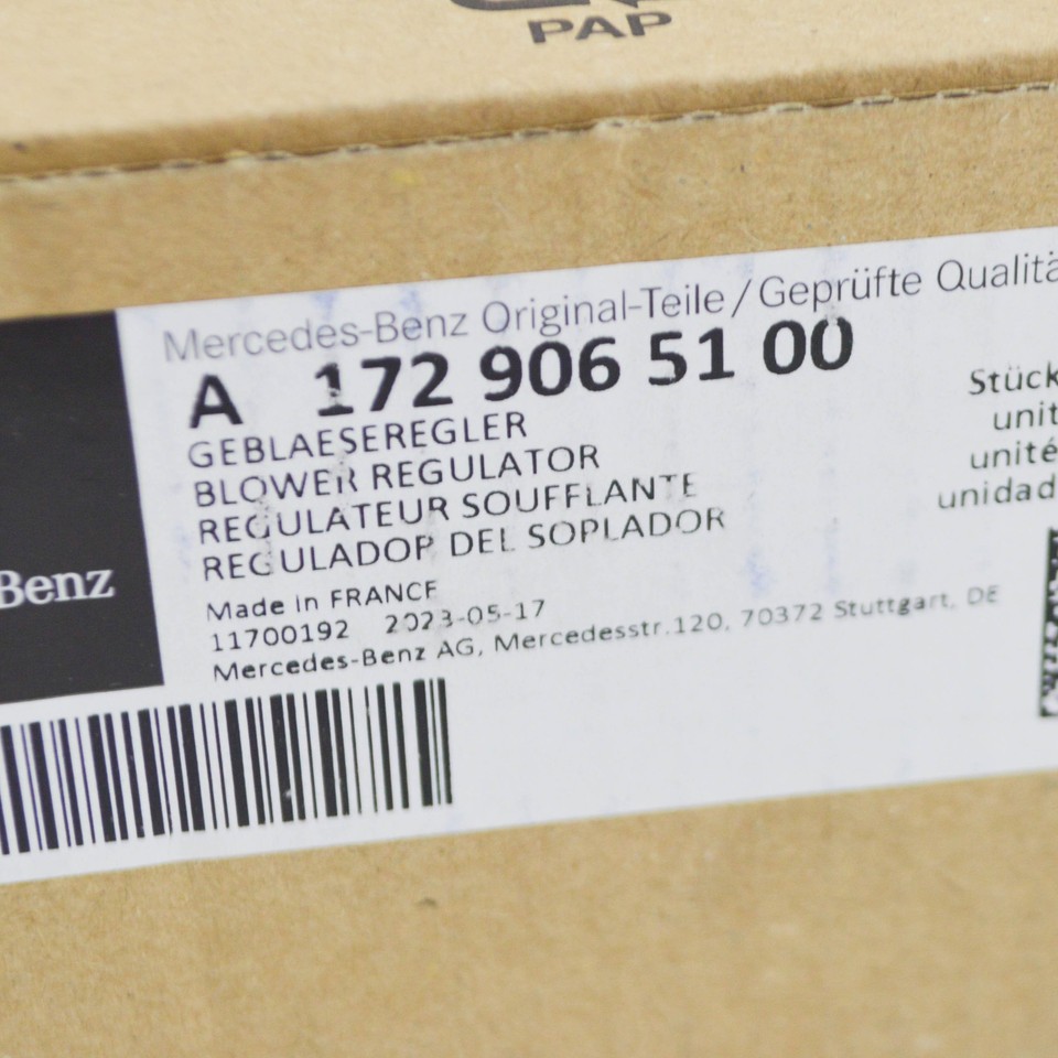MERCEDES-BENZ SLK R172 Heater Blower Regulator A1729065100 NEW GENUINE ...