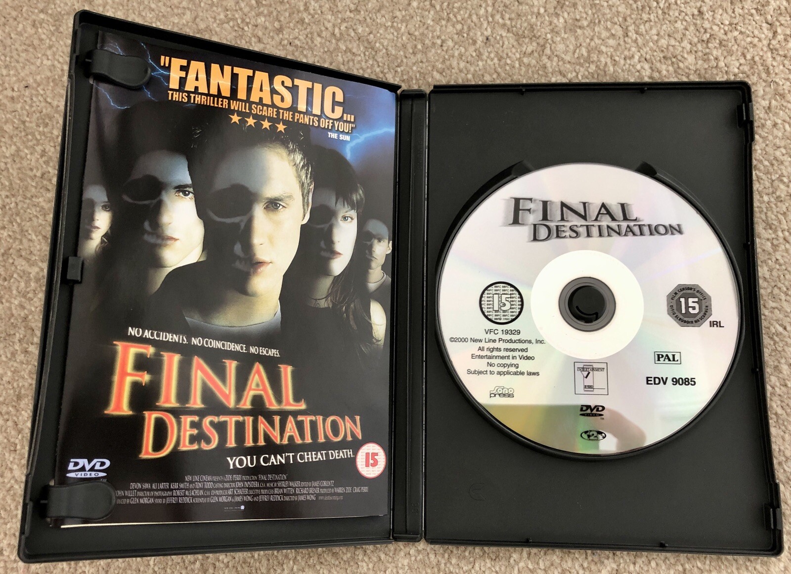 Final Destination UK DVD Horror (2000) | eBay