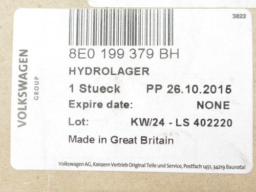 Genuine OEM Audi 8E0-199-379-BH Driver Side Engine Mount 2005-09 A4 ...