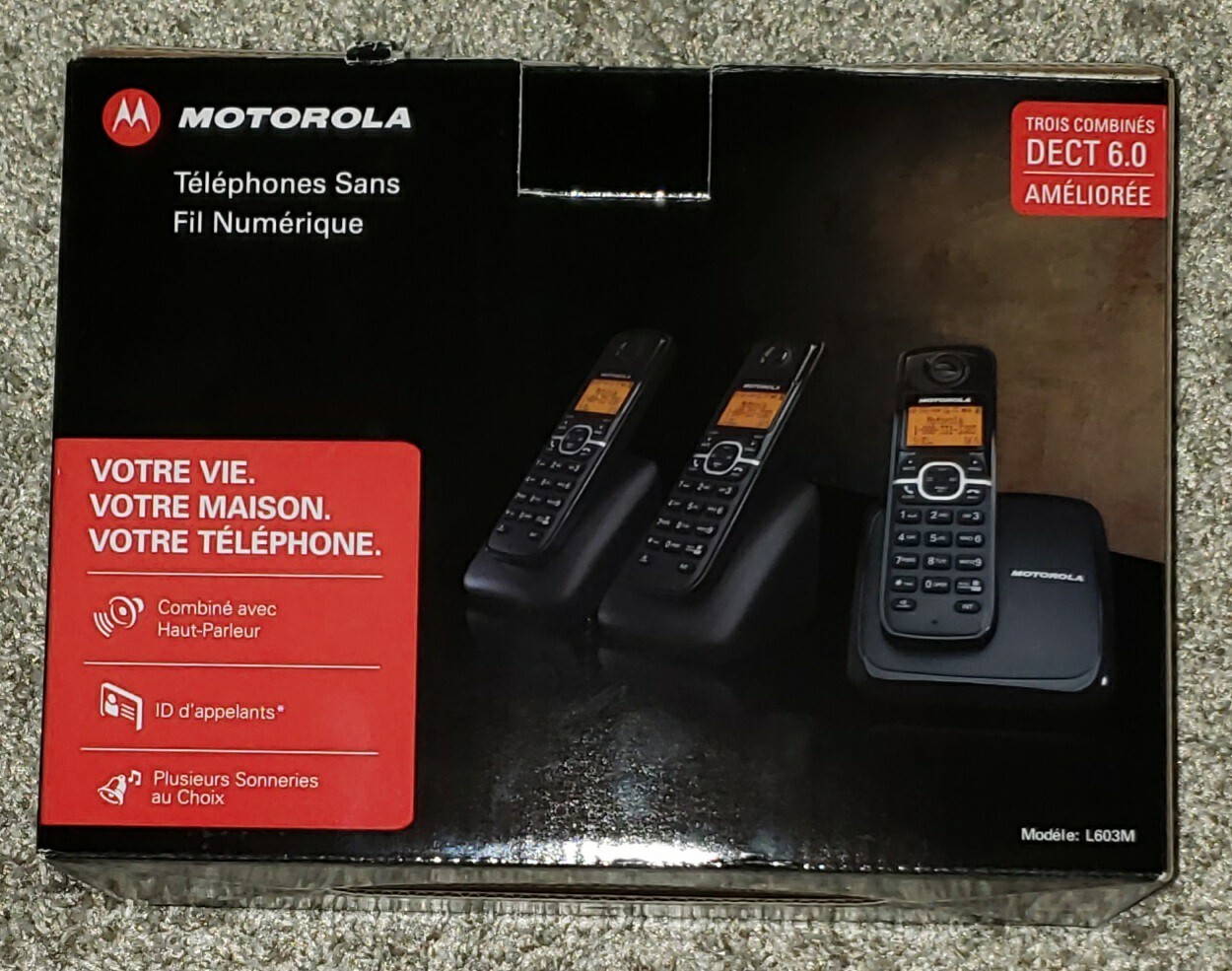 BRAND NEW IN BOX DECT 6.0 MOTOROLA DIGITAL CORDLESS PHONES | eBay