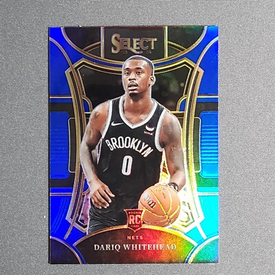 2023-24 Panini Select DARIQ WHITEHEAD Mezzanine Blue Prizm RC #308 Nets ...