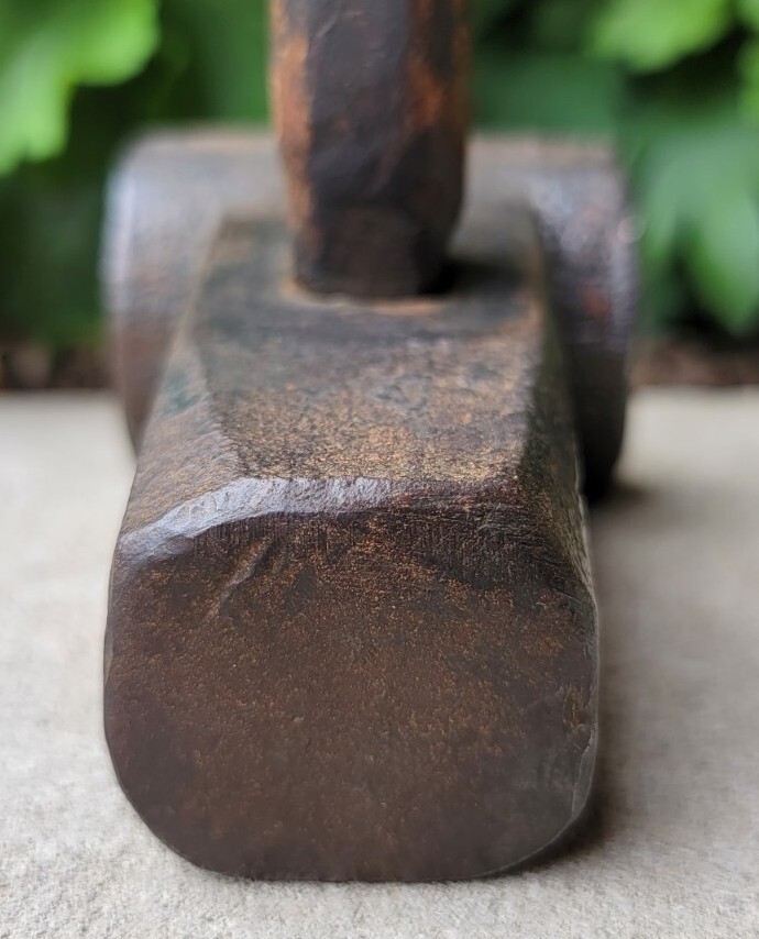 ATQ VTG ATHA BLACKSMITH TOP ROUNDING HAMMER w/ HORSESHOE LOGO SWAGE ...