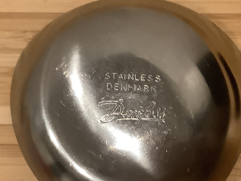 MCM Mini Trinket Dish Etched Dog Unique Denmark | eBay UK