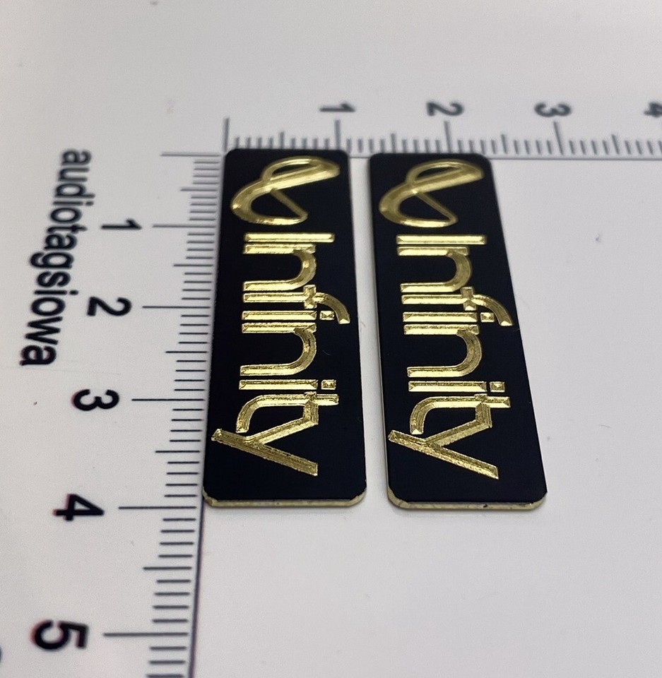 Infinity Reference Speaker Badge Logo Custom Made Engraved Solid Brass ...