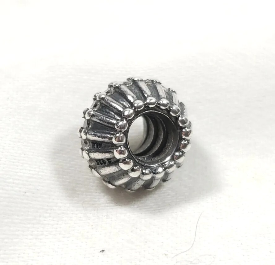 Pandora 925 ALE Show Stopper Charm Sterling Silver CZ… - Gem