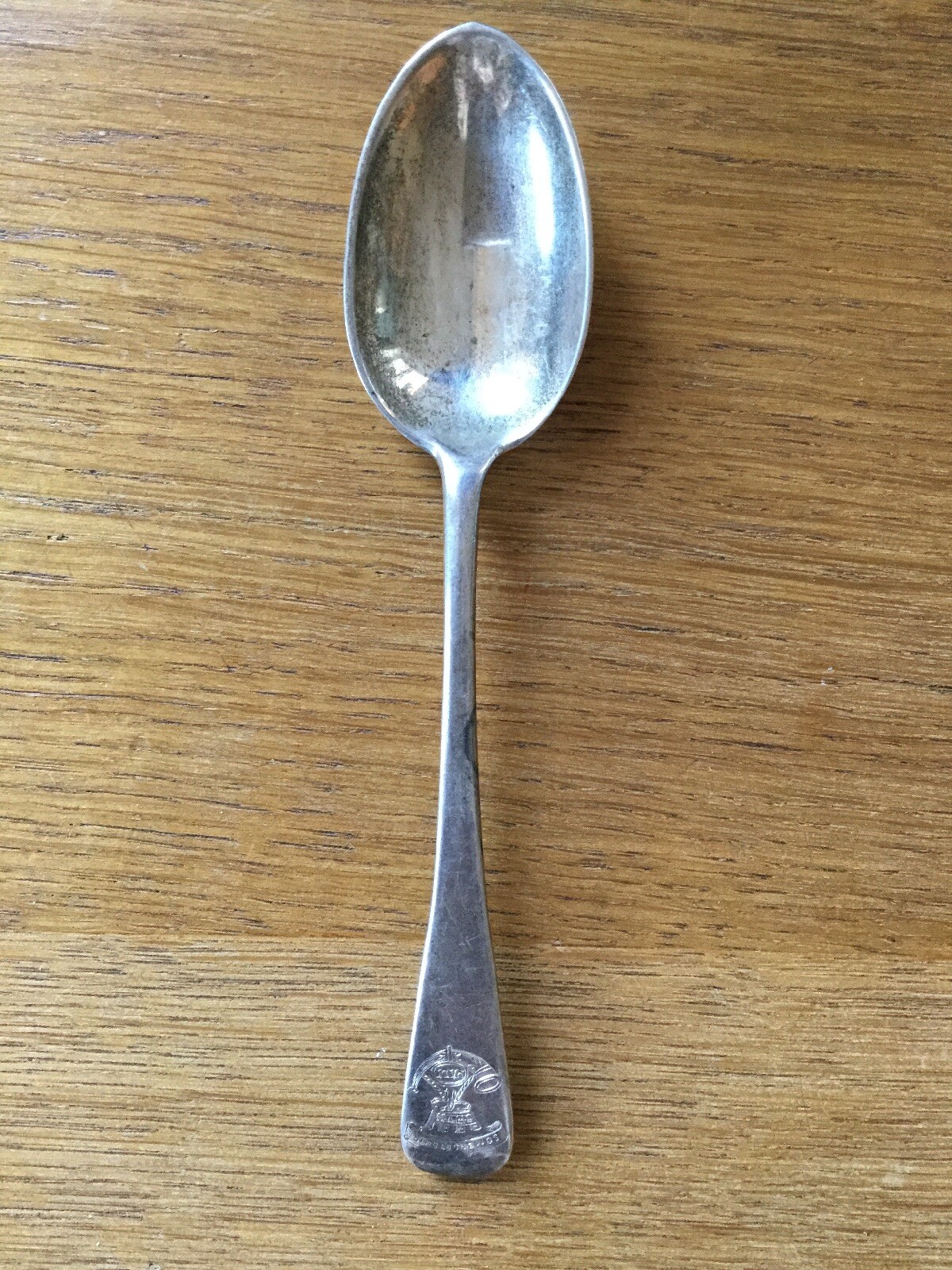 ANTIQUE SOLID SILVER TEA SPOON OF MILITARY INTEREST LONDON 1885 1 OF 7 ...