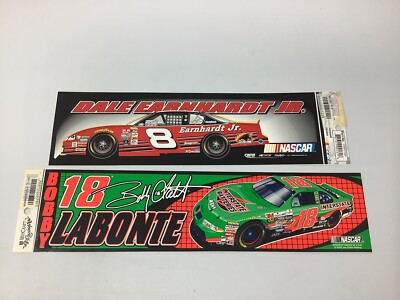 Vintage 2000 Bumper Stickers NASCAR Dale Jr. Bobby LaBonte | eBay