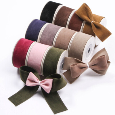 10 Yards Velvet Trim Velour Strip Faux Suede Ribbon Webbing for Hat ...