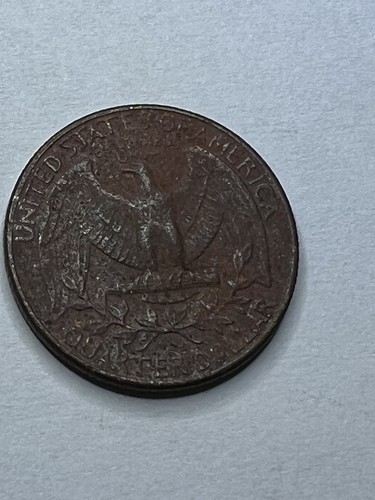 1984-D Washington Quarter ERROR RARE COLOR RED Missing Clad Layer on ...