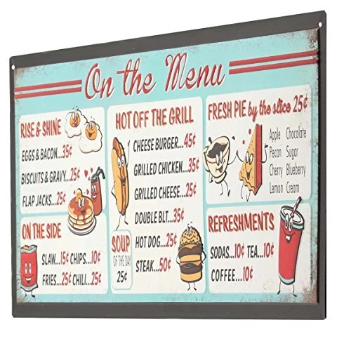Vintage Menu Sign