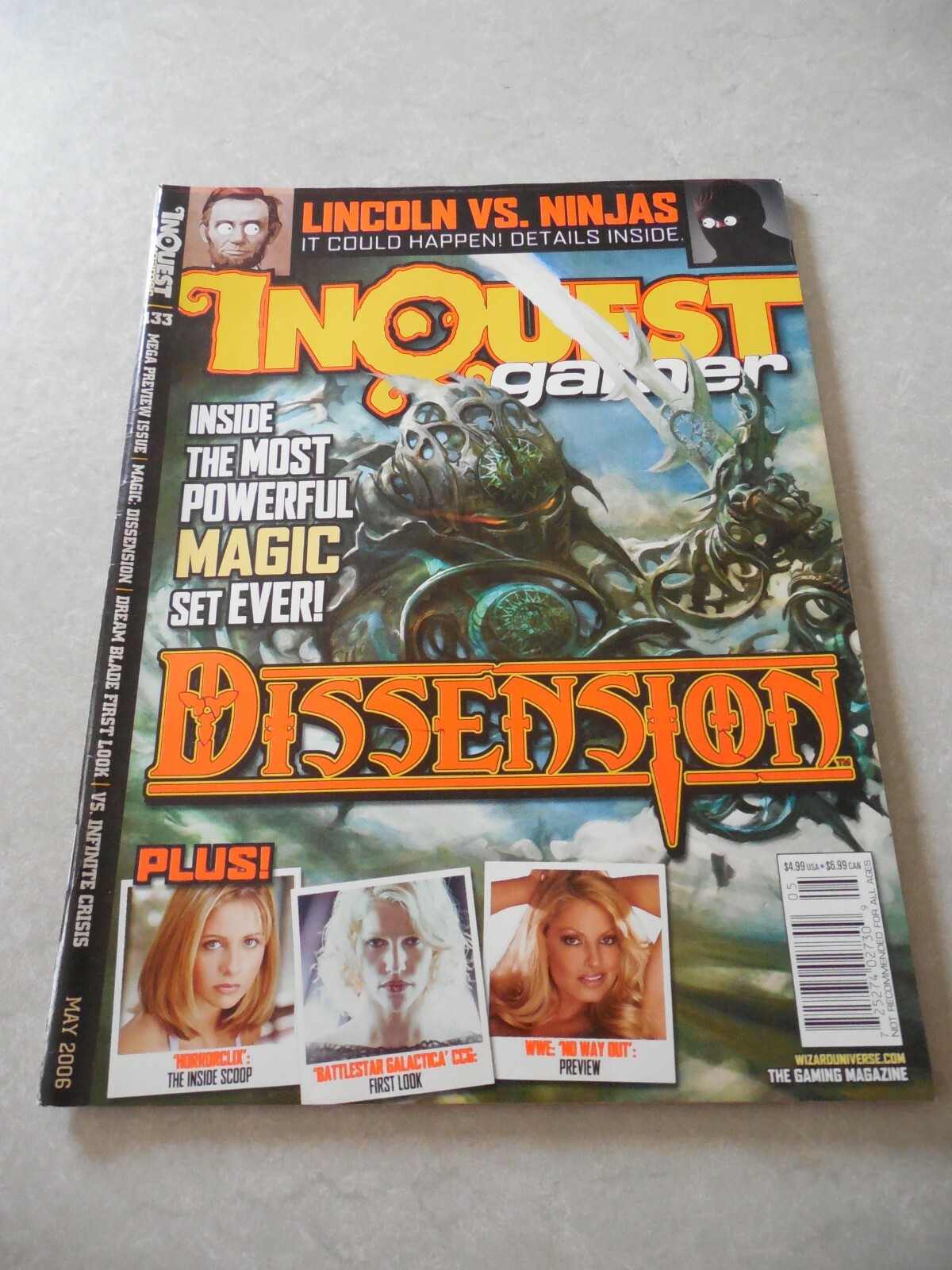 INQUEST GAMER Magazine #133, MAY 2006, LINCOLN VS. NINJAS, DISSENSION ...