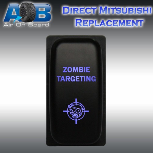 Push Switch 102B 12V ZOMBIE TARGETING on-off LED blue for Mitsubishi ...